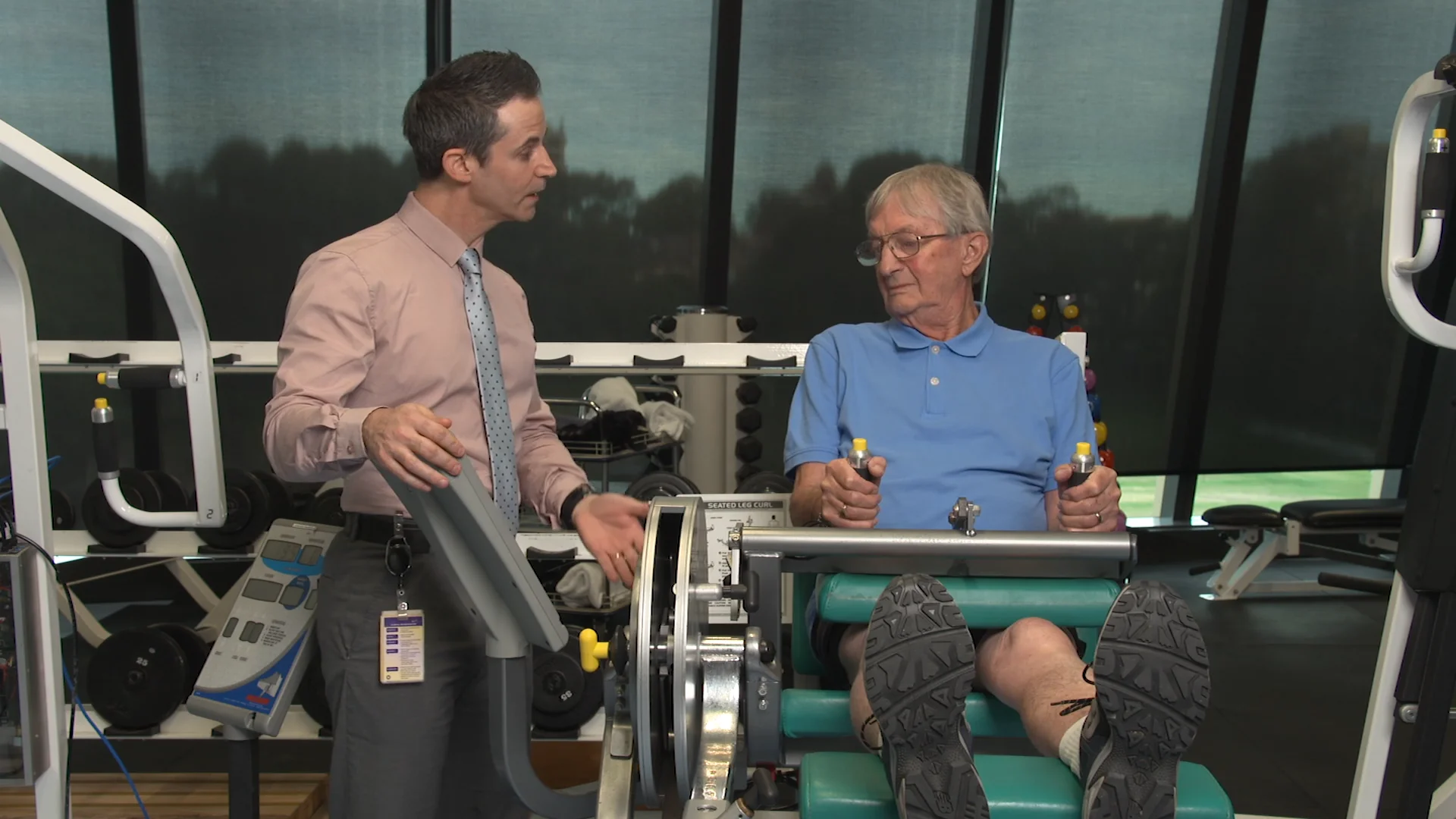 Resistance training for frailty: Seated knee flexion - power training ...