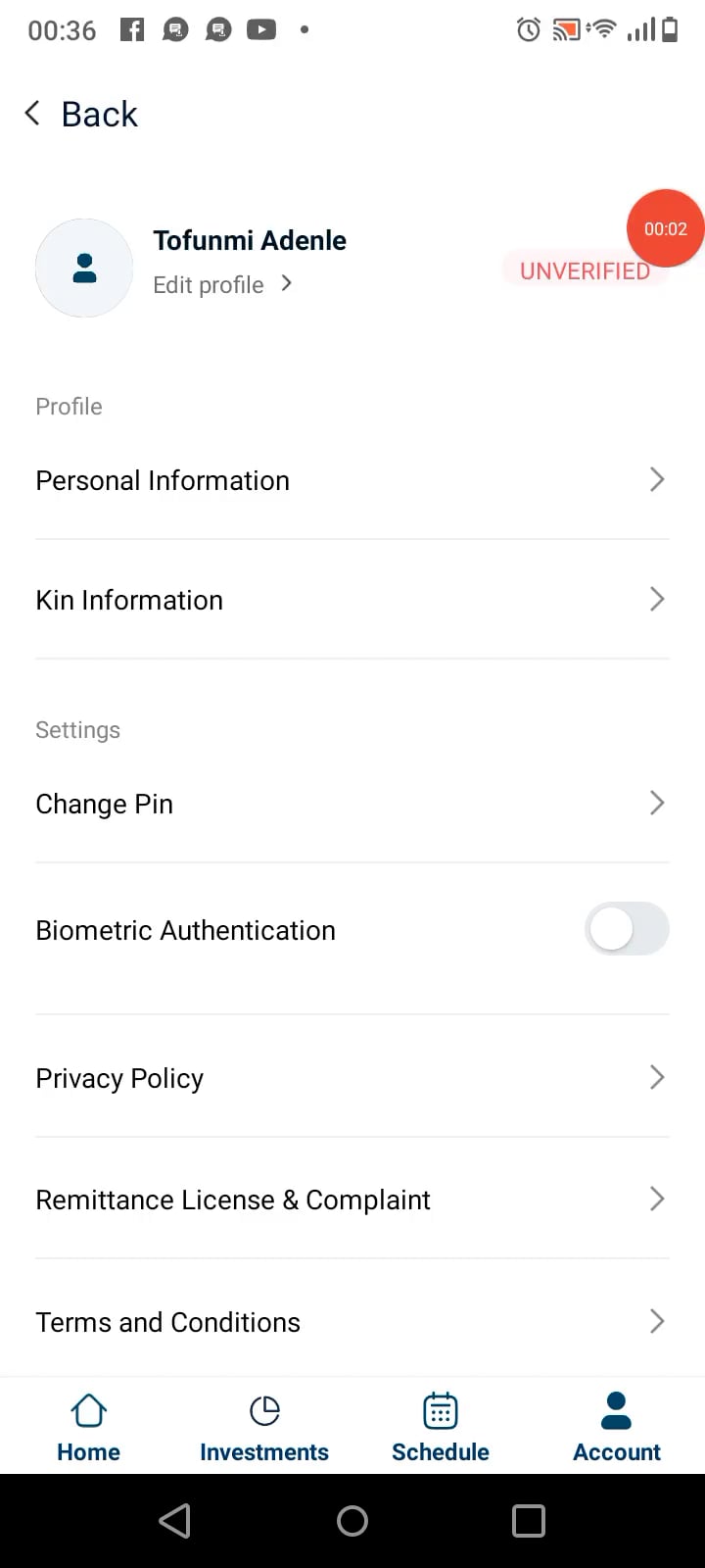 Account verification issue on Vimeo