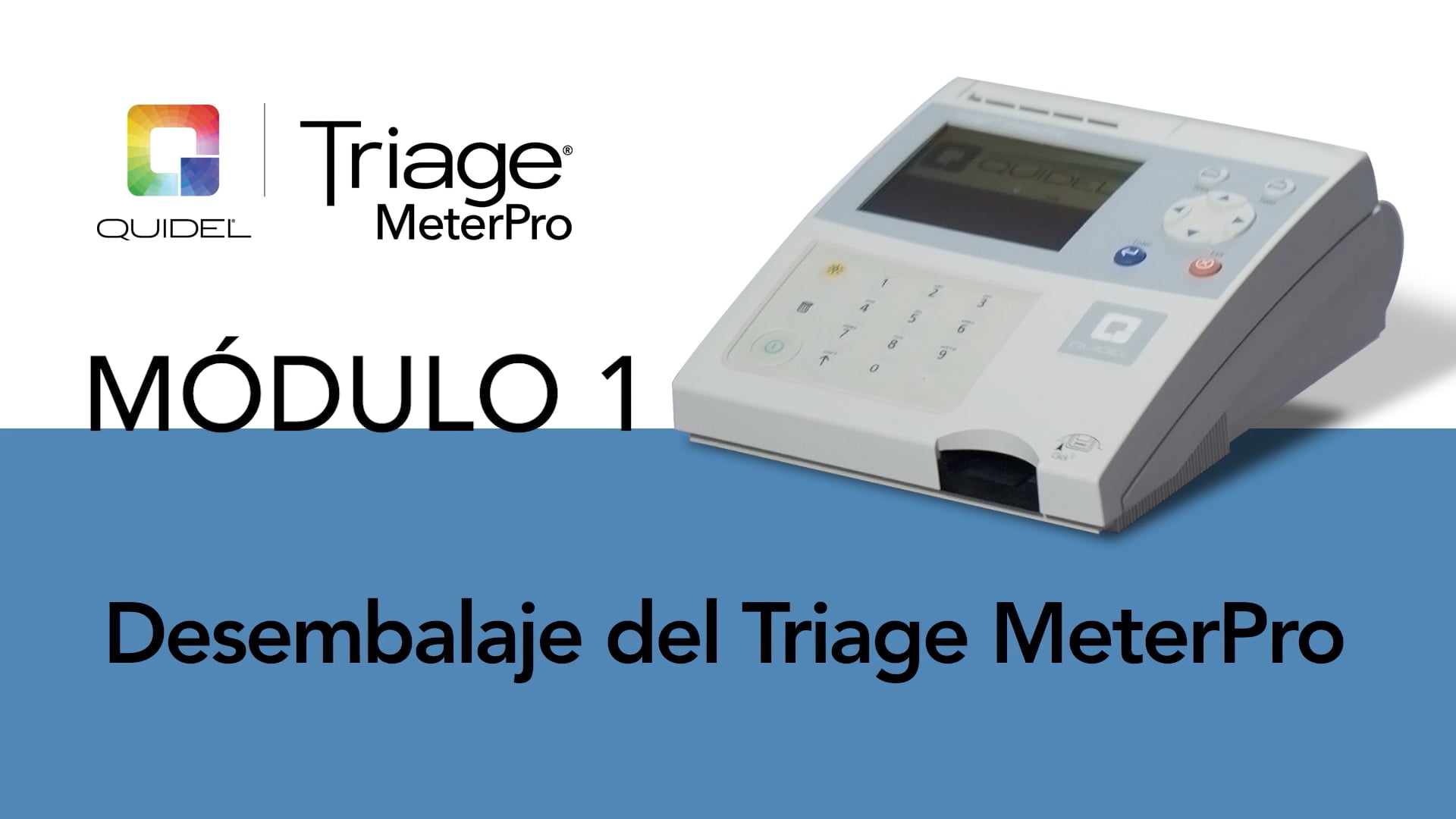 Quidel Triage MeterPro Training Video - Module 1 - Spanish on Vimeo