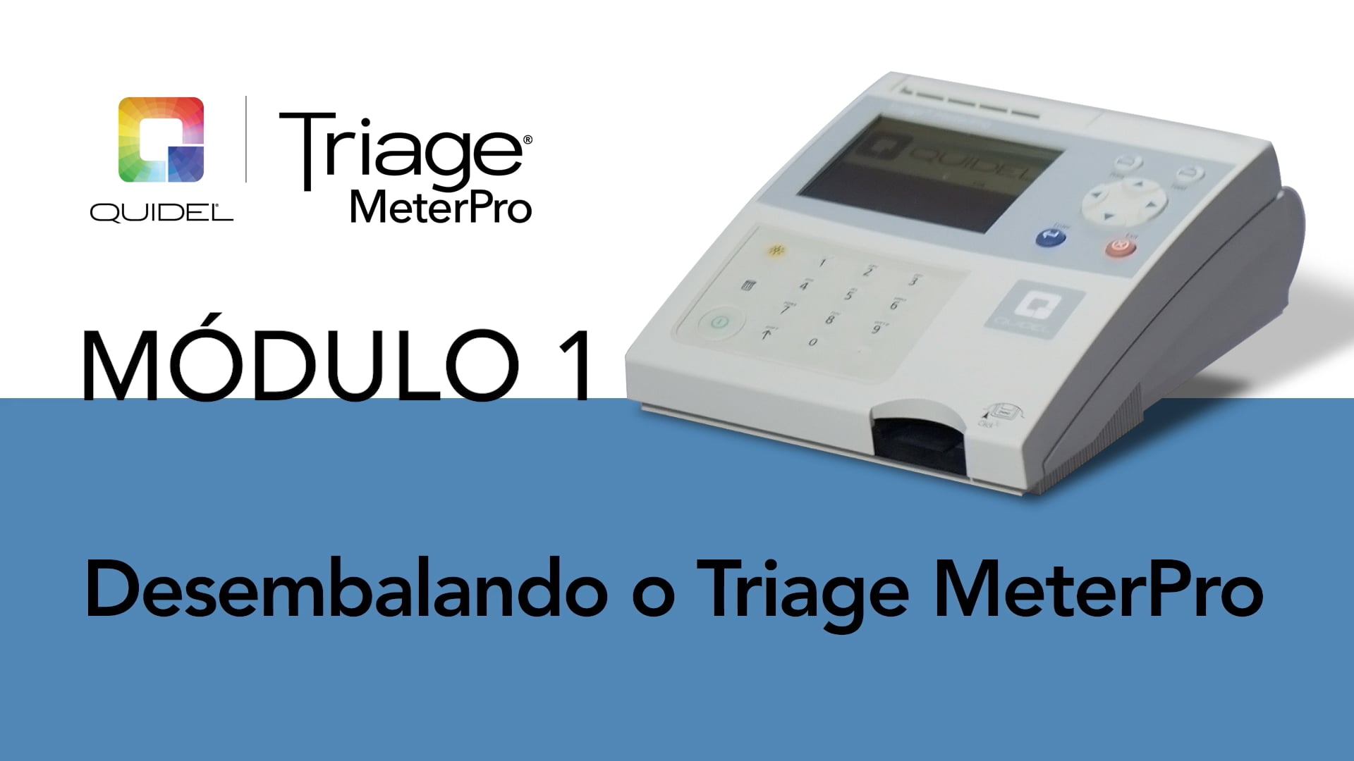 Quidel Triage MeterPro Training Video - Module 1 Spanish - Portuguese ...