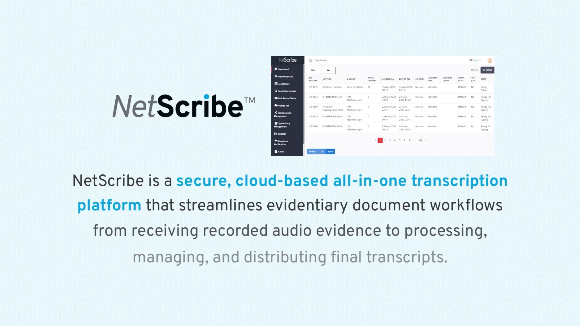 Introducing NetScribe – Your Transcription Workflow, Accelerated on Vimeo