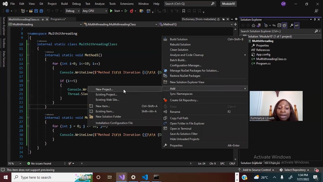 Module 10g_Creating our own class library on Vimeo