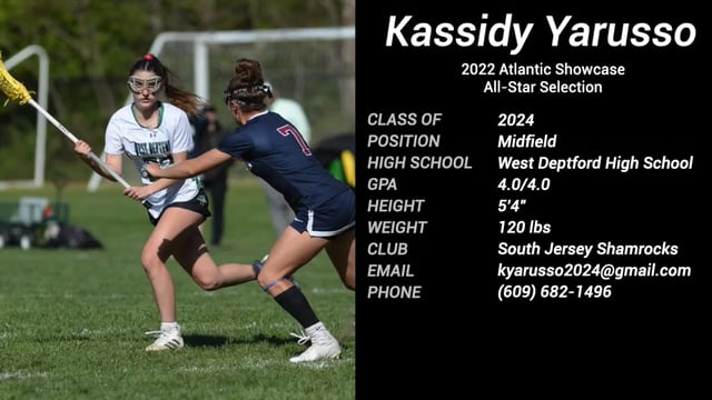 Kassidy Yarusso Lacrosse Highlights 2022 NLV on Vimeo