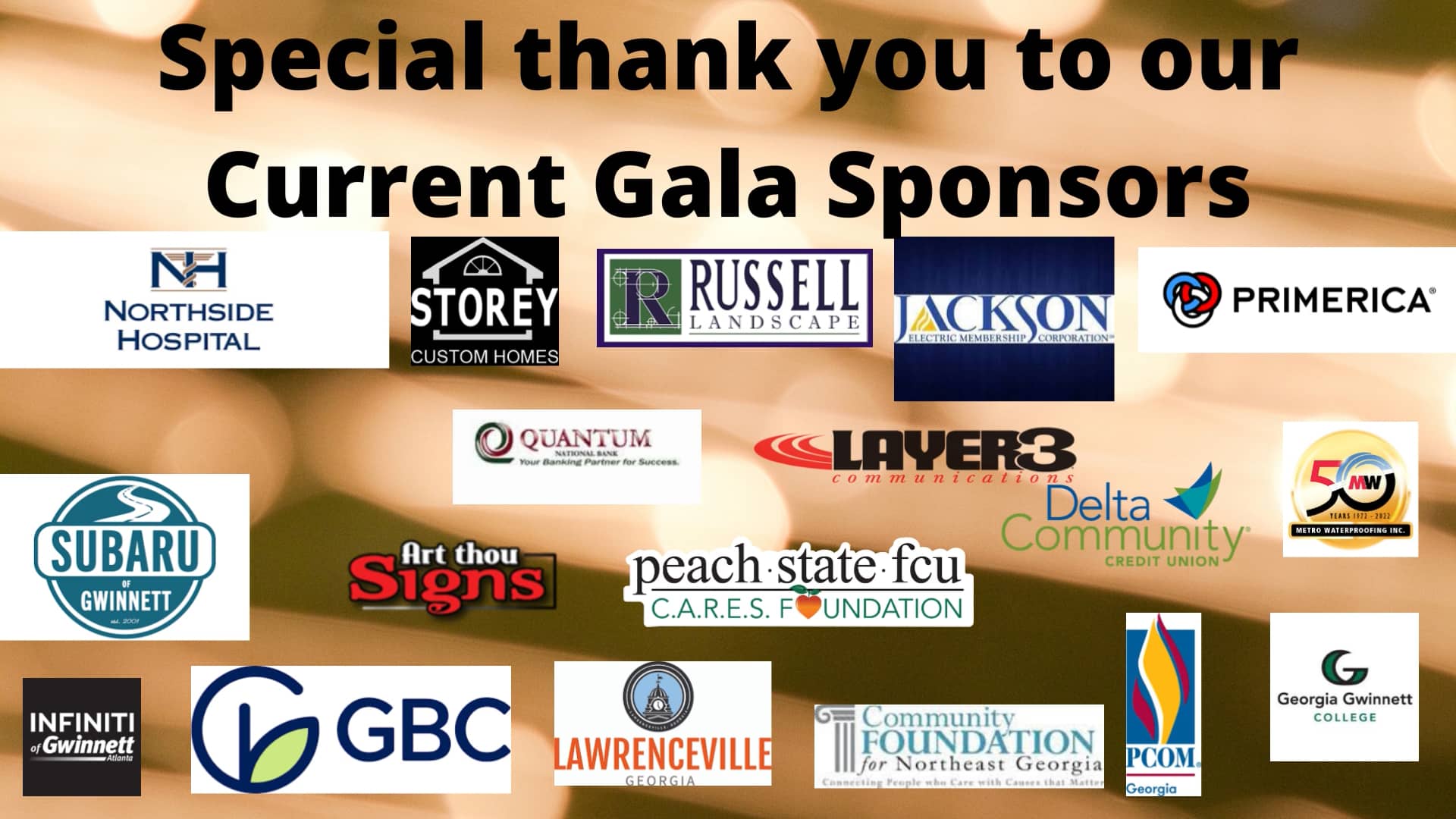 Thank you to our Current Gala Sponsors (2).mp4 on Vimeo