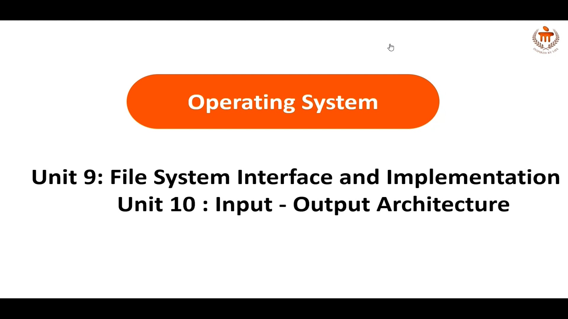 Operating System - Batch 2-20220904 on Vimeo