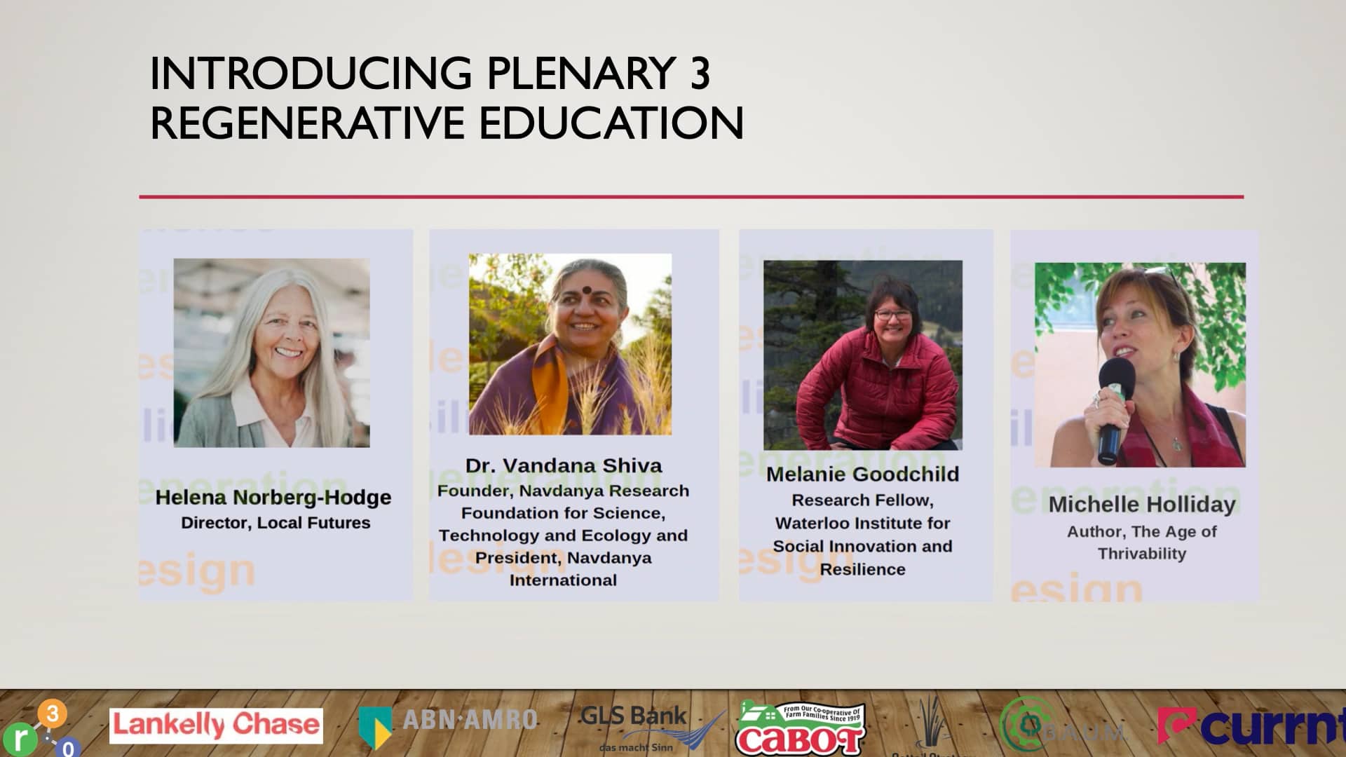 Plenary 3: Regenerative Education on Vimeo