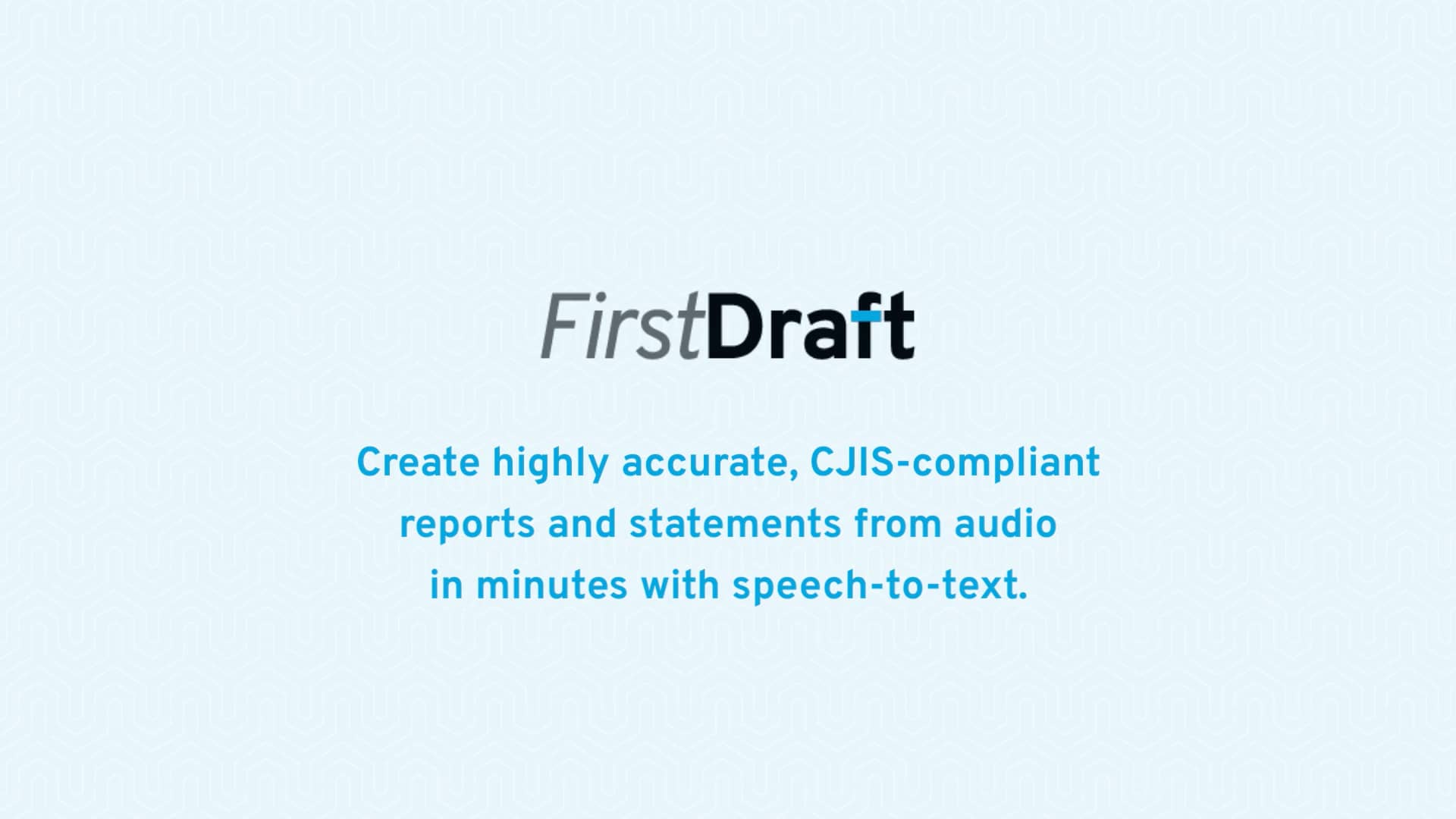 Introducing FirstDraft – Automatic Transcription for Law Enforcement on Vimeo