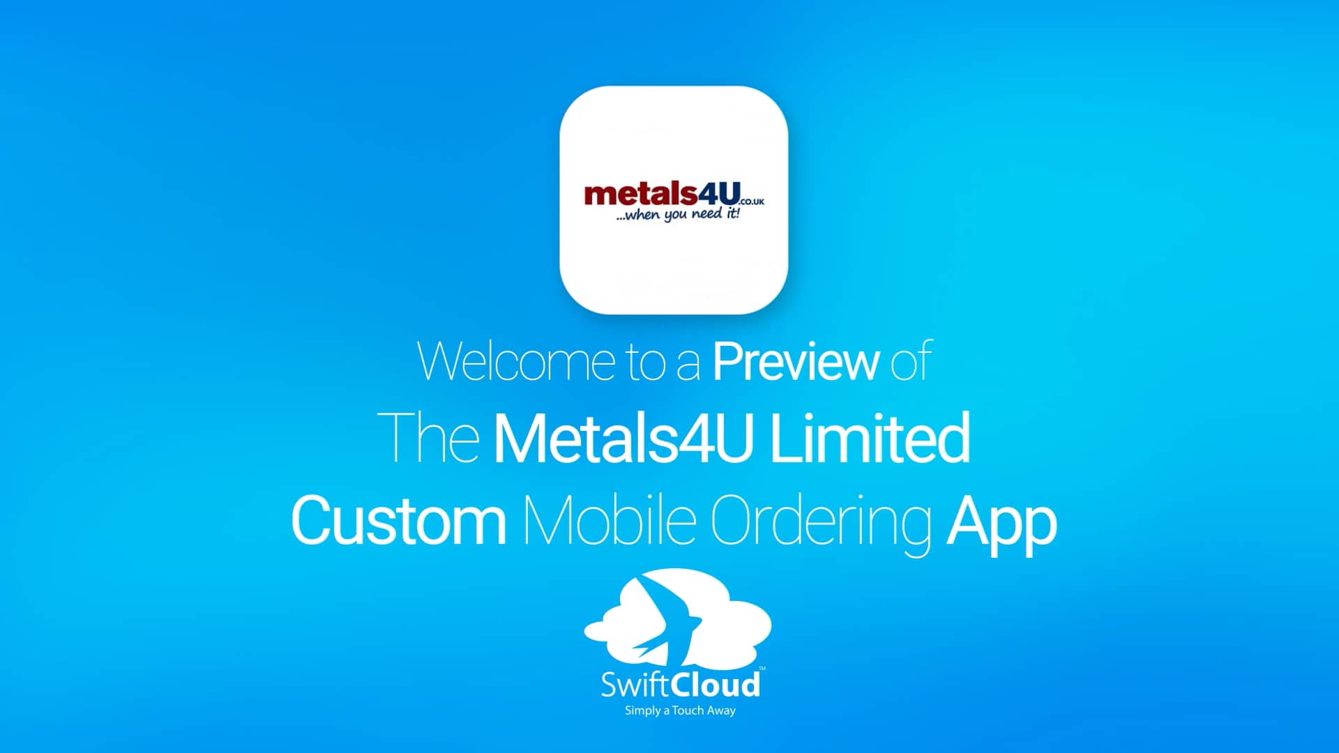 Metals4U Limited - Mobile App Preview - MET887W on Vimeo