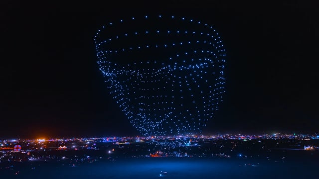 Crazy Drone Show Over Burning Man | 15 Minute Fun