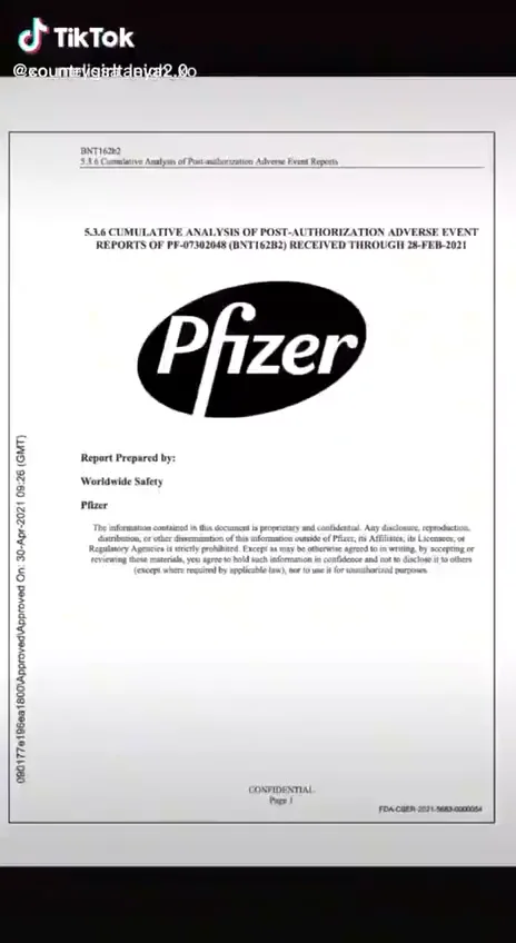 Pfizer Adverse Events of Special Interest on Vimeo