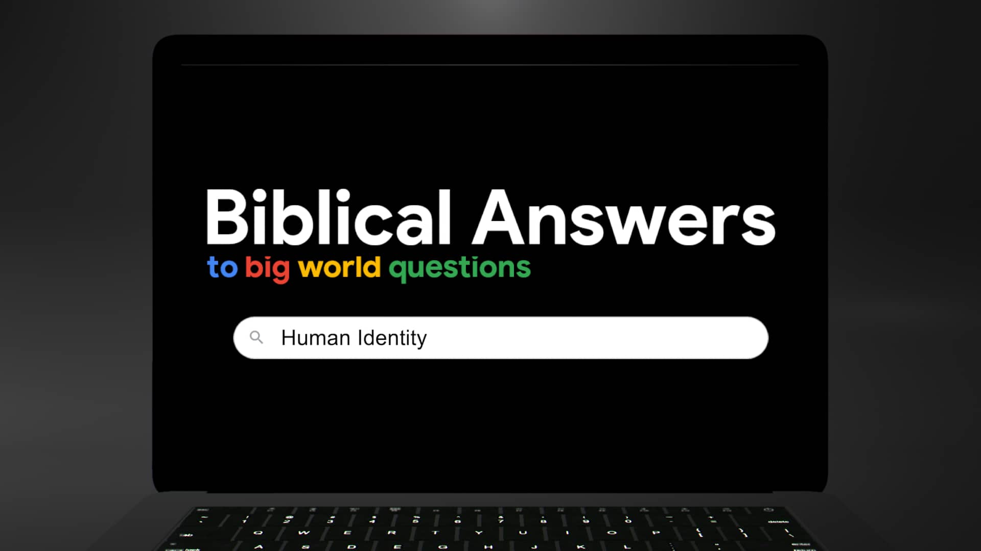 Biblical Answers to Big World Questions: Human Identity on Vimeo