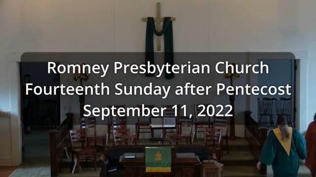 Romney Presbyterian Church – Come in to be Filled, Go out to Serve!