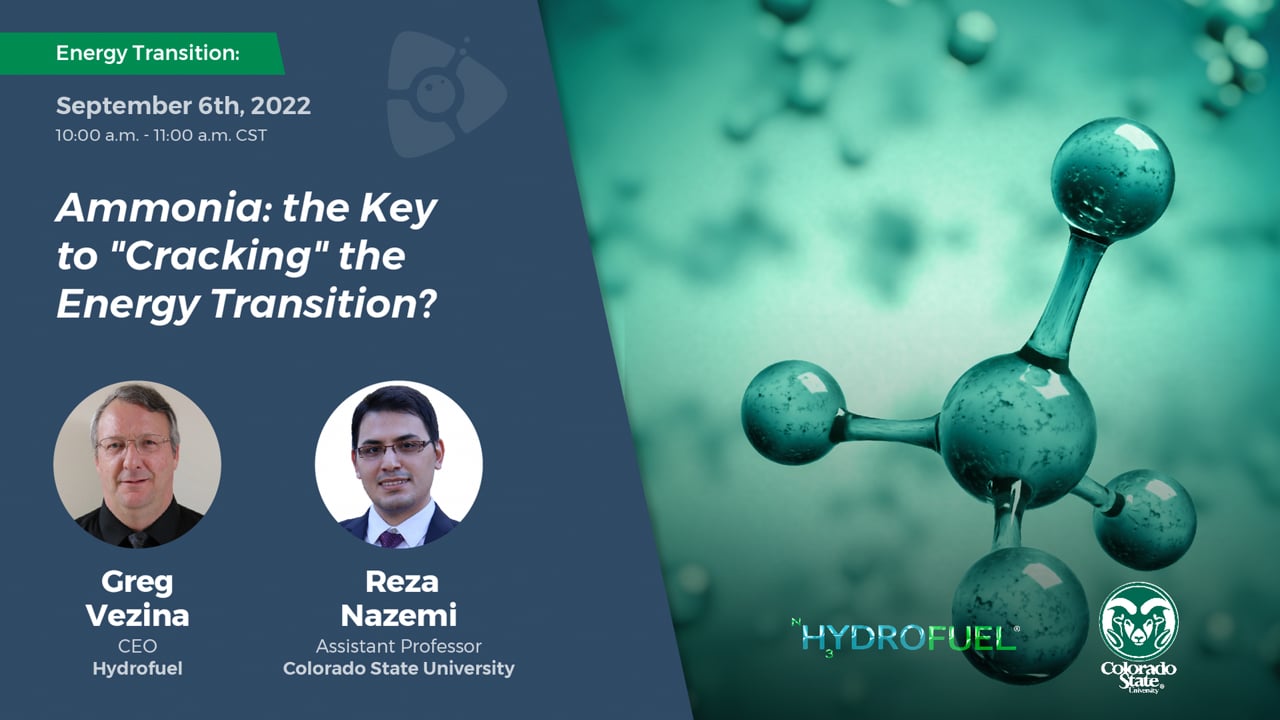 Event Recording - Ammonia: the Key to "Cracking" the Energy Transition ...