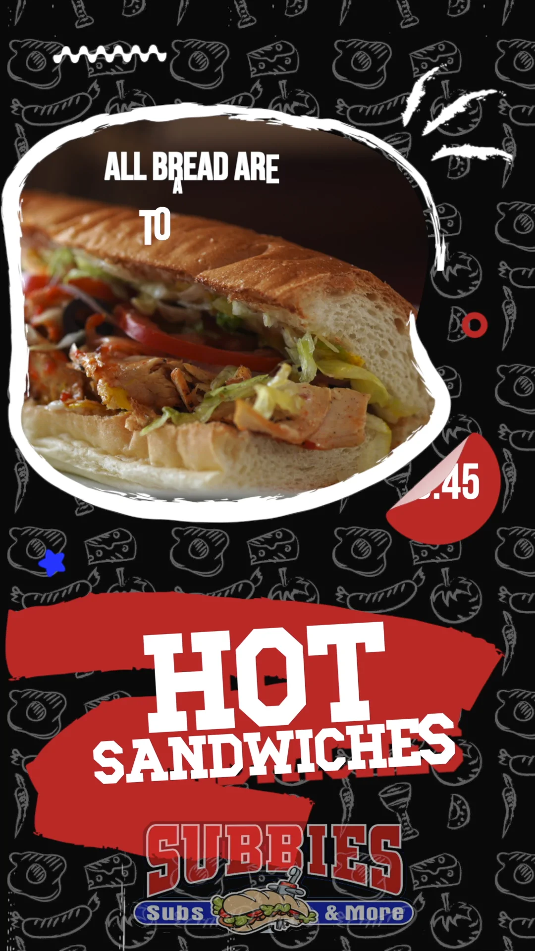 Subbies Vertical Menus HOT SANDWICHES.mov on Vimeo
