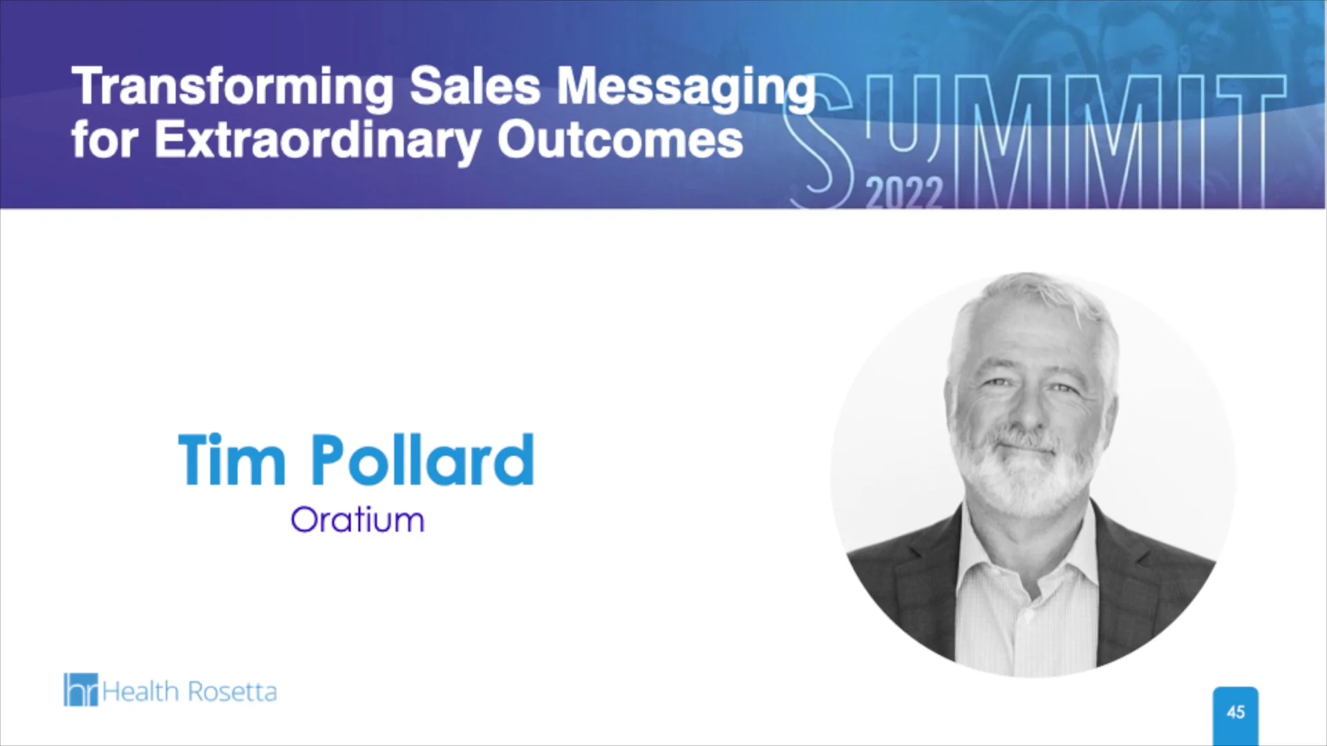 Transforming Sales Messaging for Extraordinary Outcomes- Tim Pollard on ...