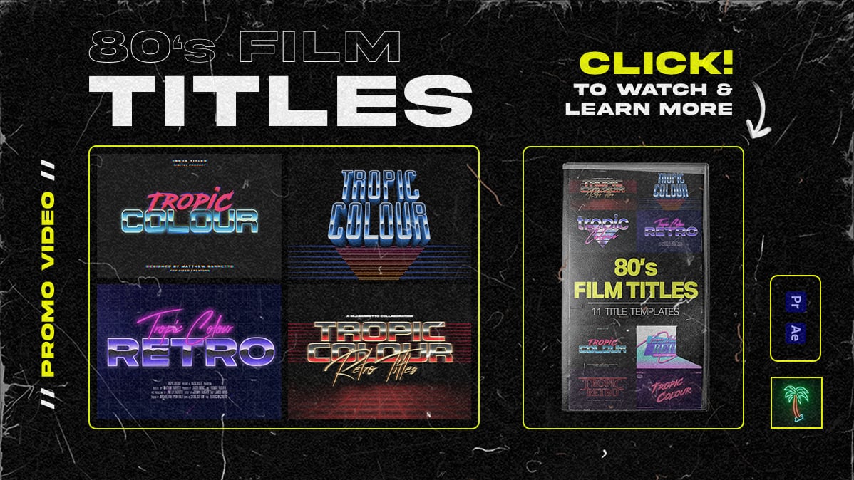 Retro Film Titles - Templates & Assets For Video Editing!