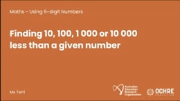 MATy4u1L5 Finding 10 100 1000 Or 10 000 Less Than A Given Number On 