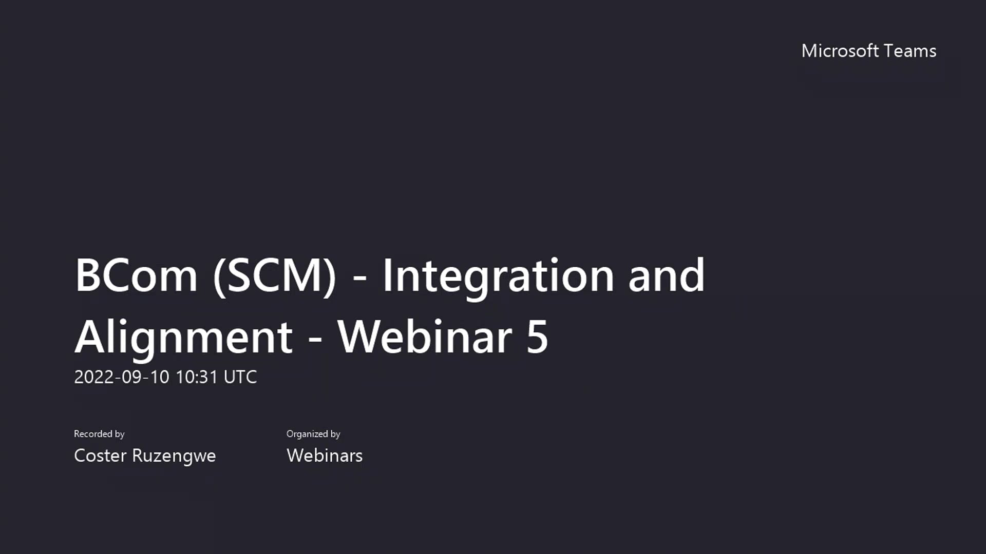 BCom (SCM) - Integration and Alignment - Webinar 5-20220910_123118 ...