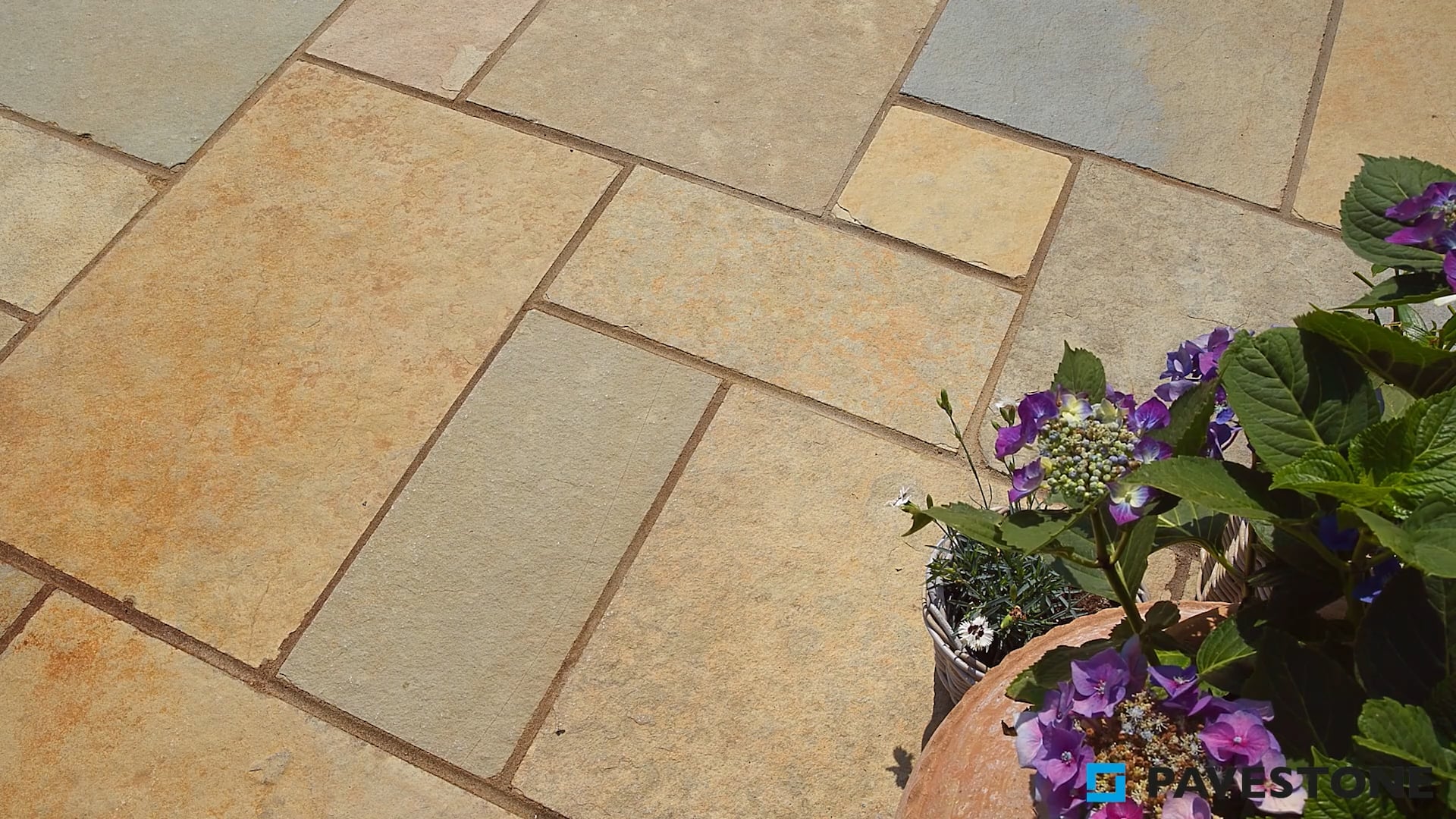 Pavestone - Pavestone Abbey Limestone Paving on Vimeo
