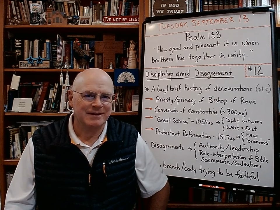 Discipleship Amid Disagreement (#12) - The Basement Academy - September ...