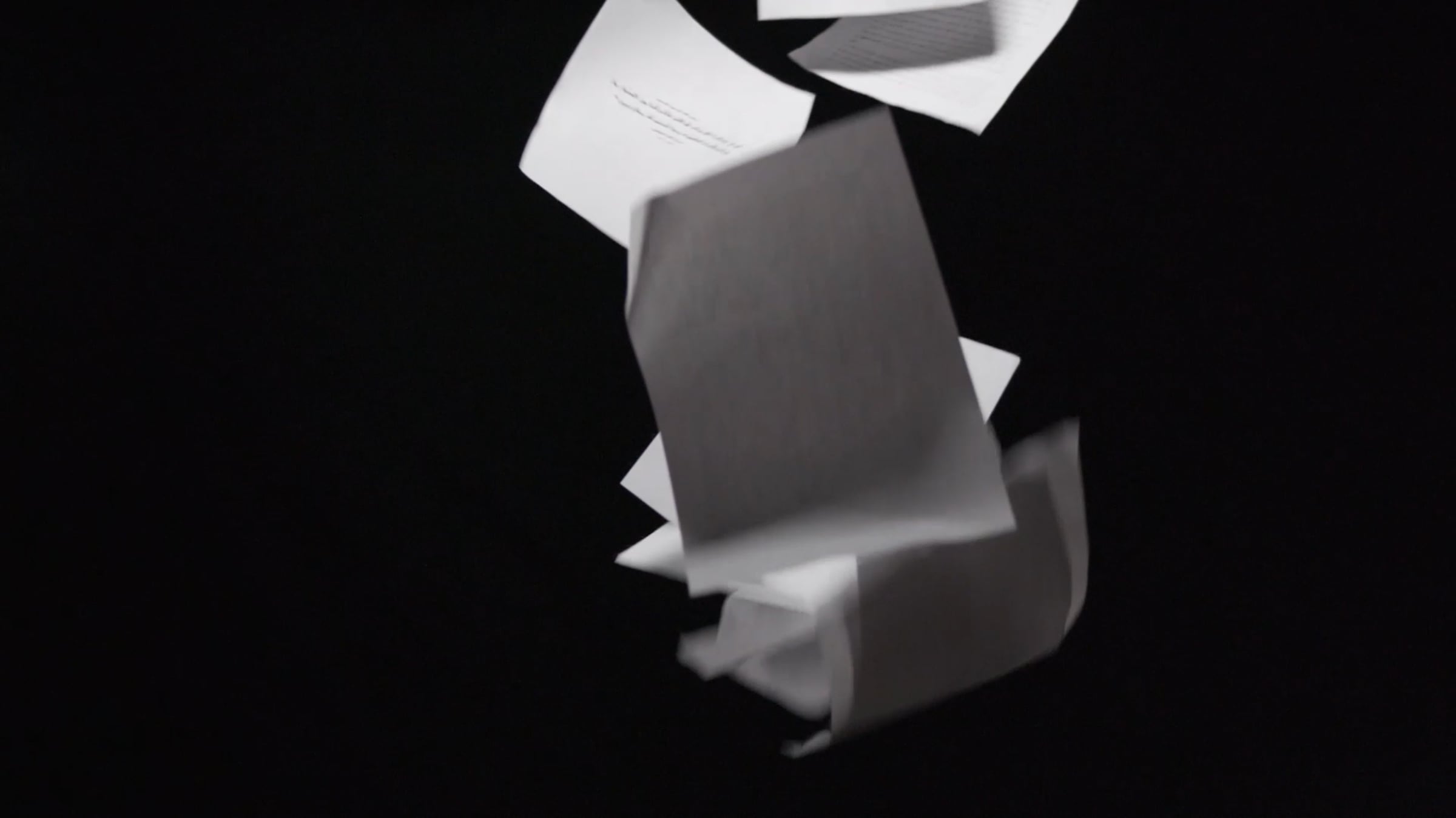 falling paper