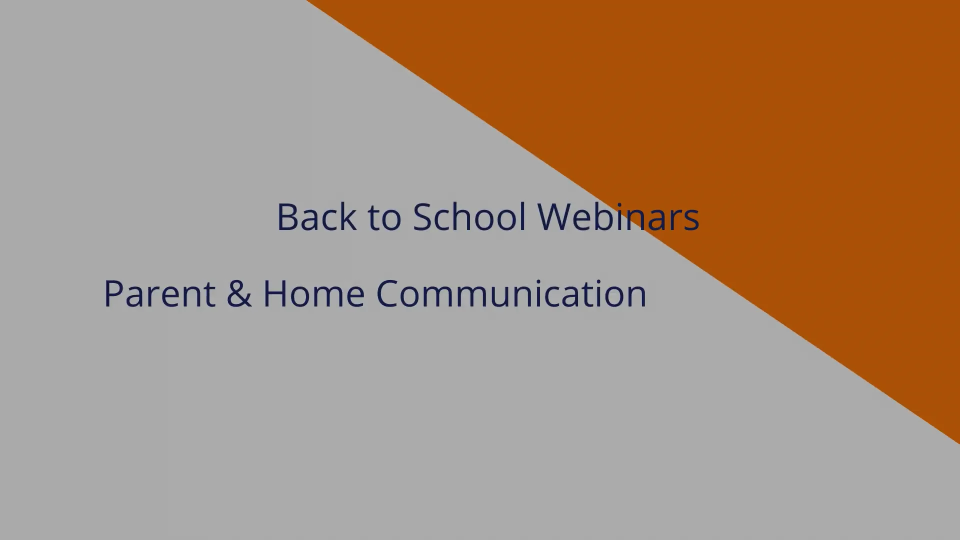 Back to School - Parent & Home Communication