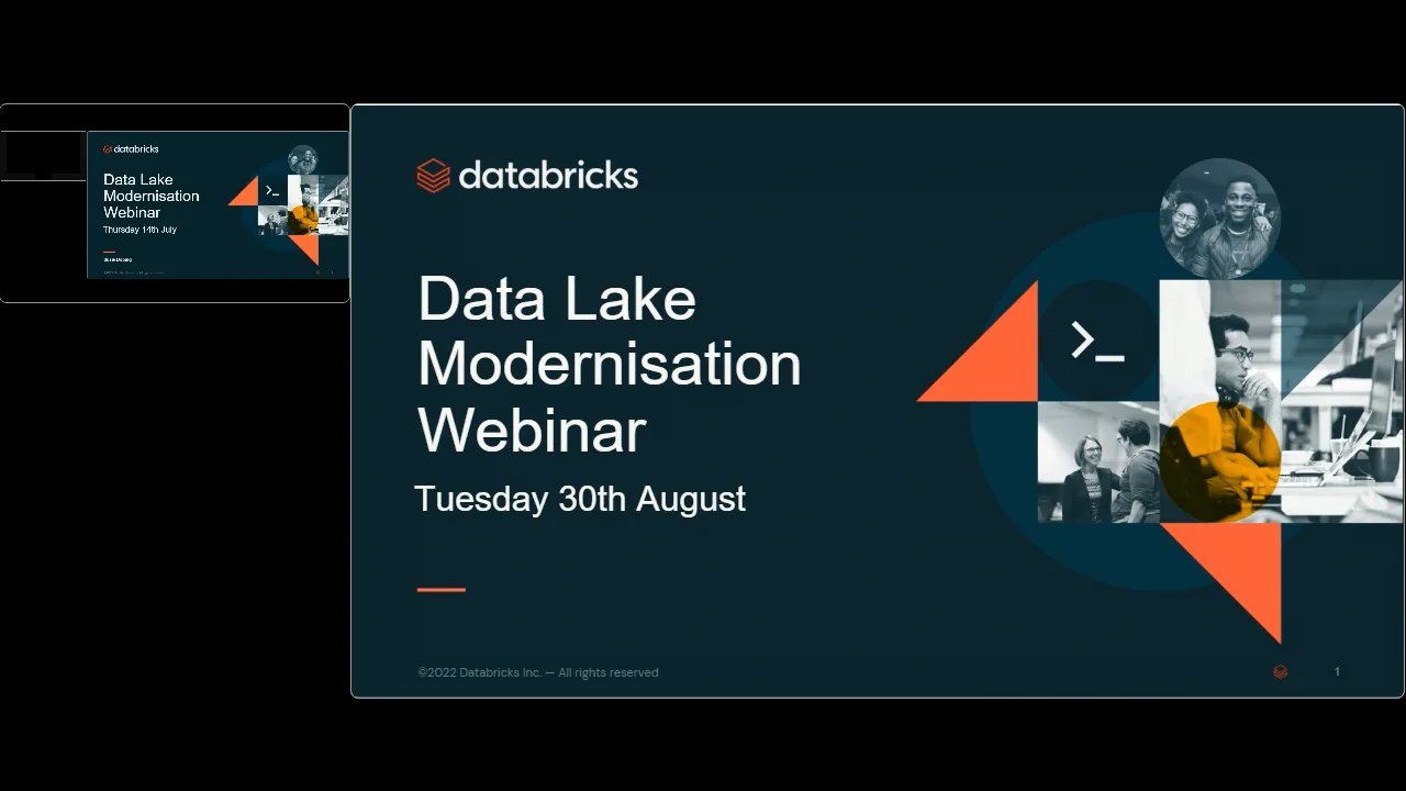 Azure Databricks Data lake modernization on Vimeo