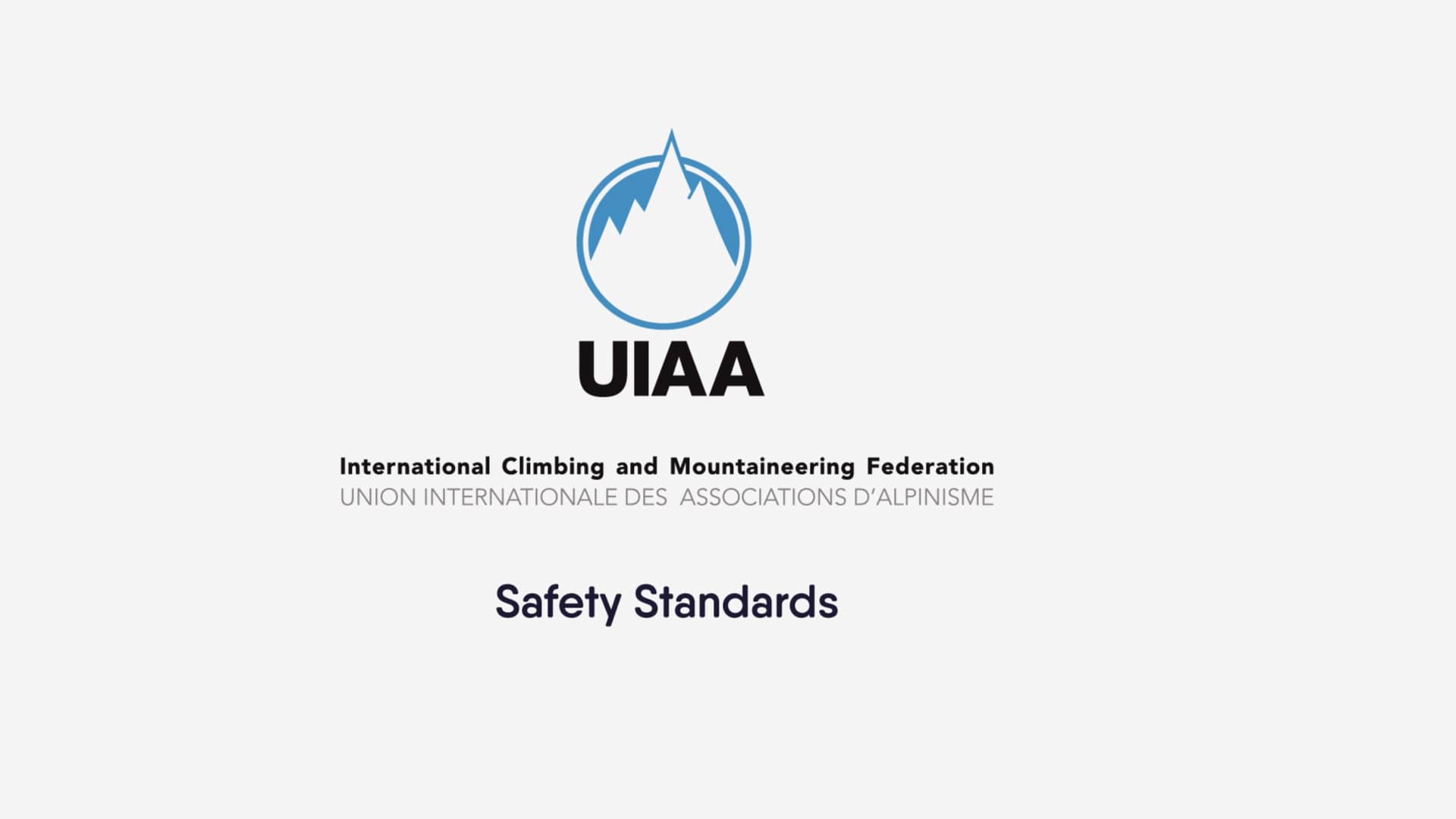 UIAA - Safety Labels - EN on Vimeo