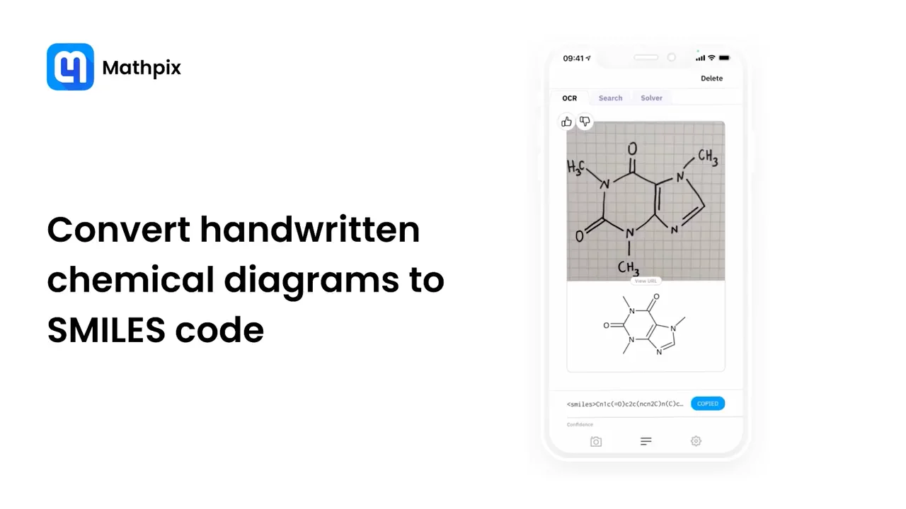 Convert handwritten chemical diagrams to SMILES code.mp4
