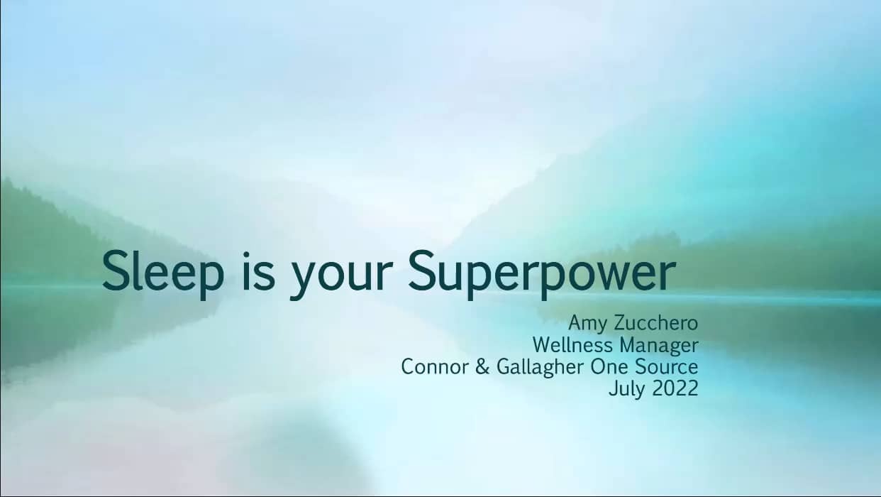 Sleep is your Superpower on Vimeo