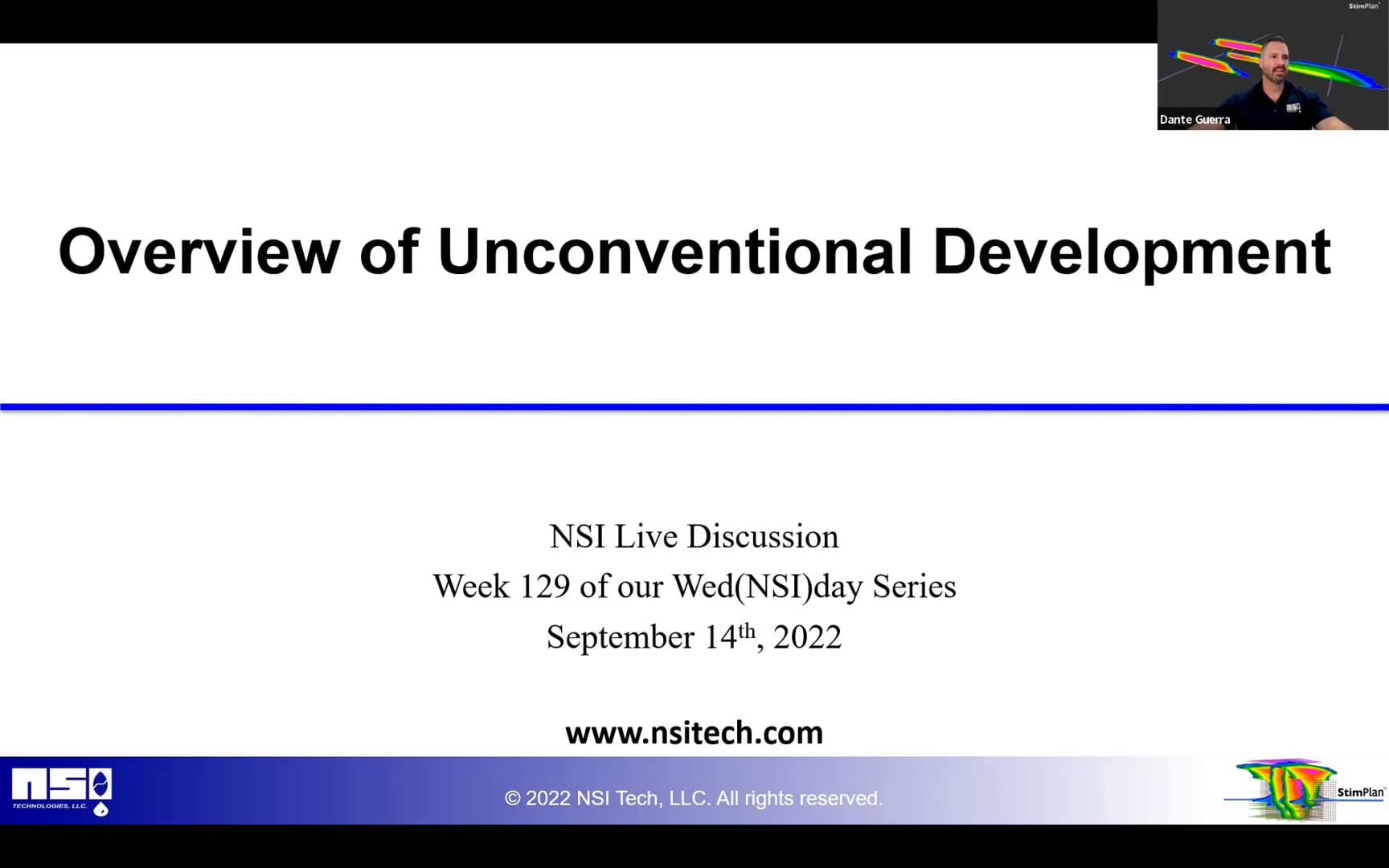 Wed(NSI)day - 9/14/22 - Overview of Unconventional Development on Vimeo