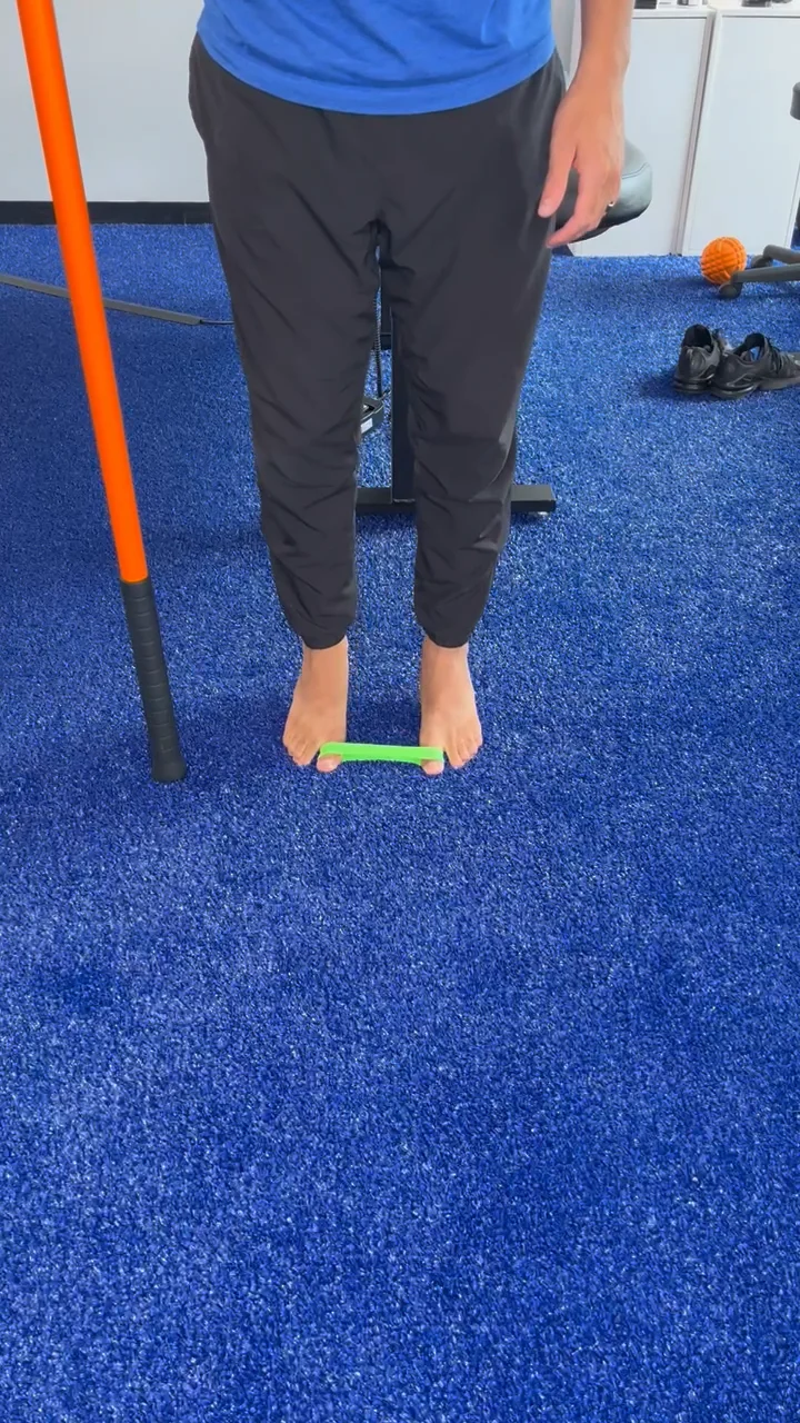 Heel raises with big toe resistance