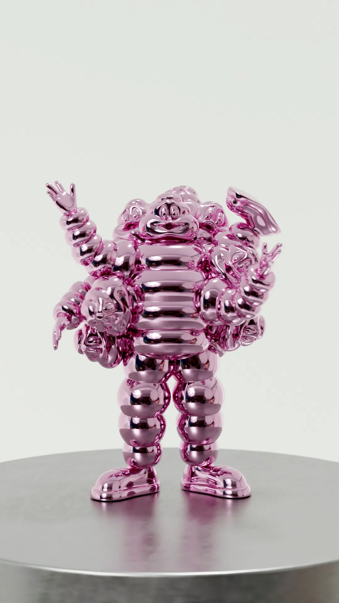 Bibendum full chrome pink on Vimeo