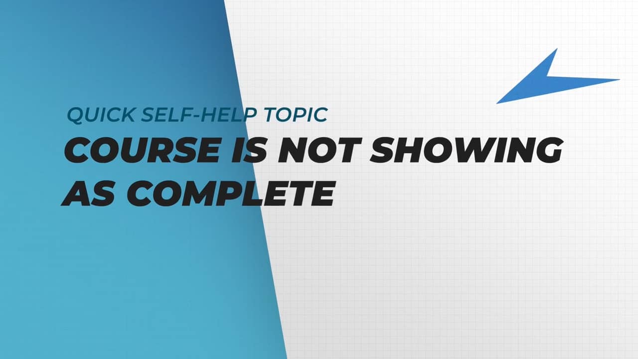 Course Not Showing as Complete on Vimeo