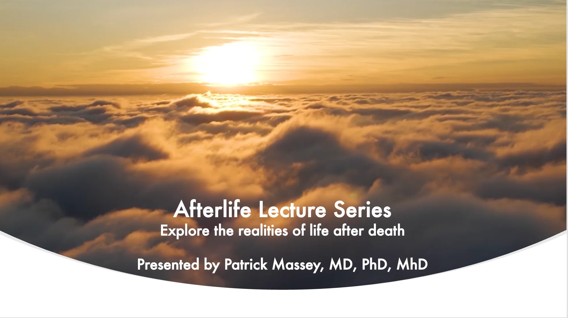 Afterlife Lecture Series Promo
