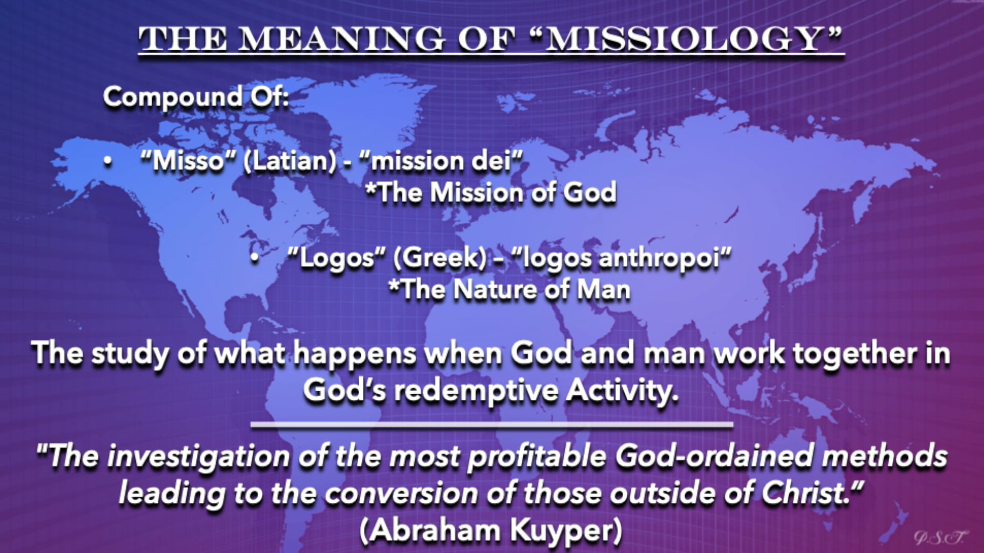 Missiology Lesson 4 on Vimeo