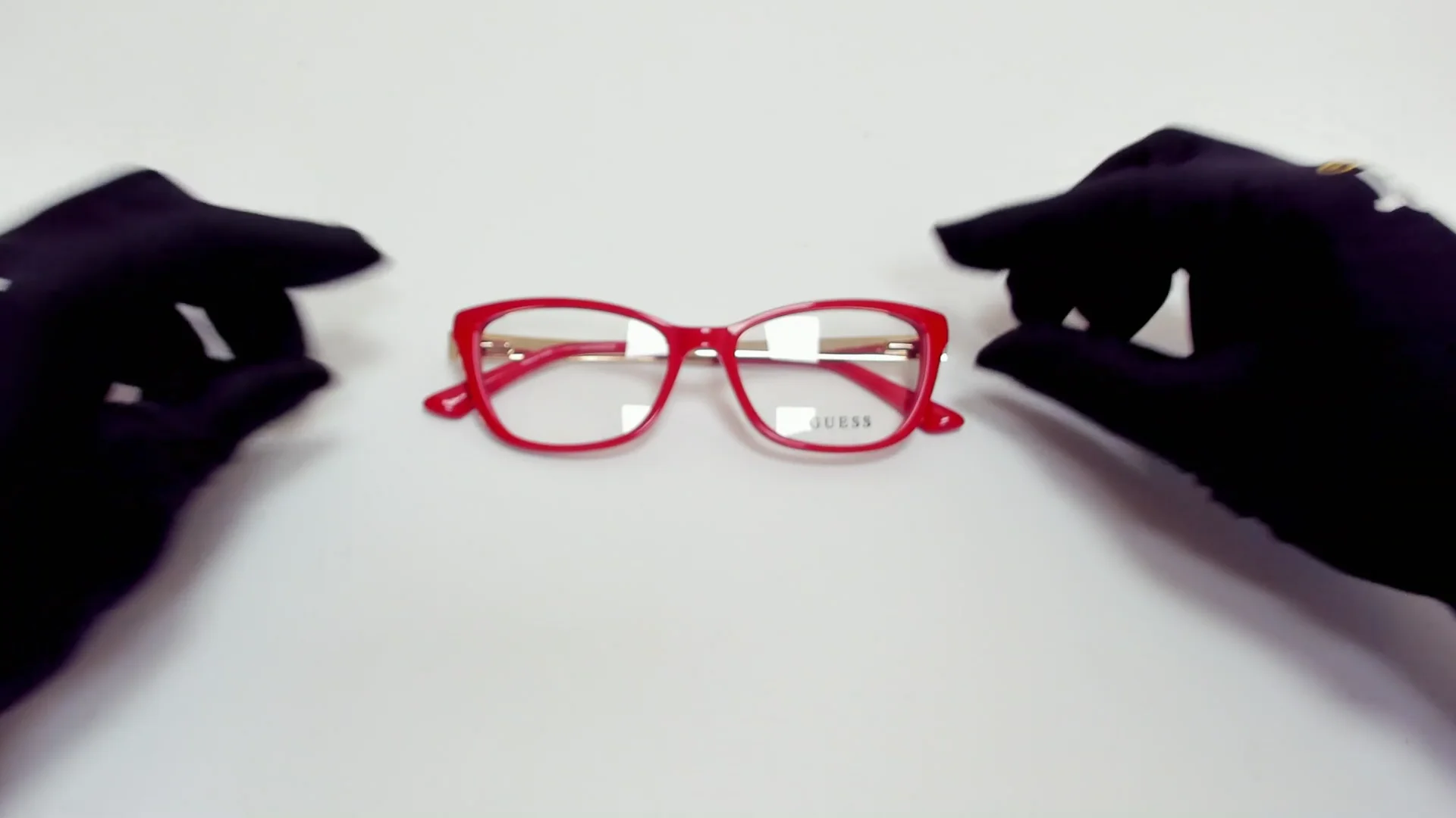 Guess Eyeglasses Model- GU2721 Color-066 Shiny Red-Gold on Vimeo
