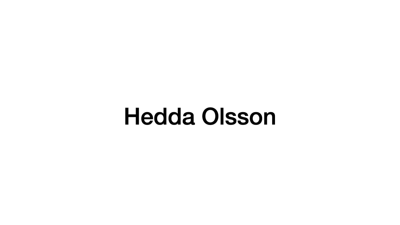 Hedda Olsson Intro on Vimeo