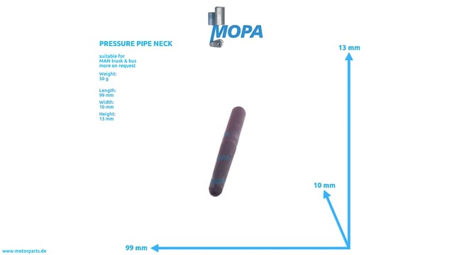 51101016036 - MOPA PRESSURE PIPE NECK suitable for MAN truck & bus ...