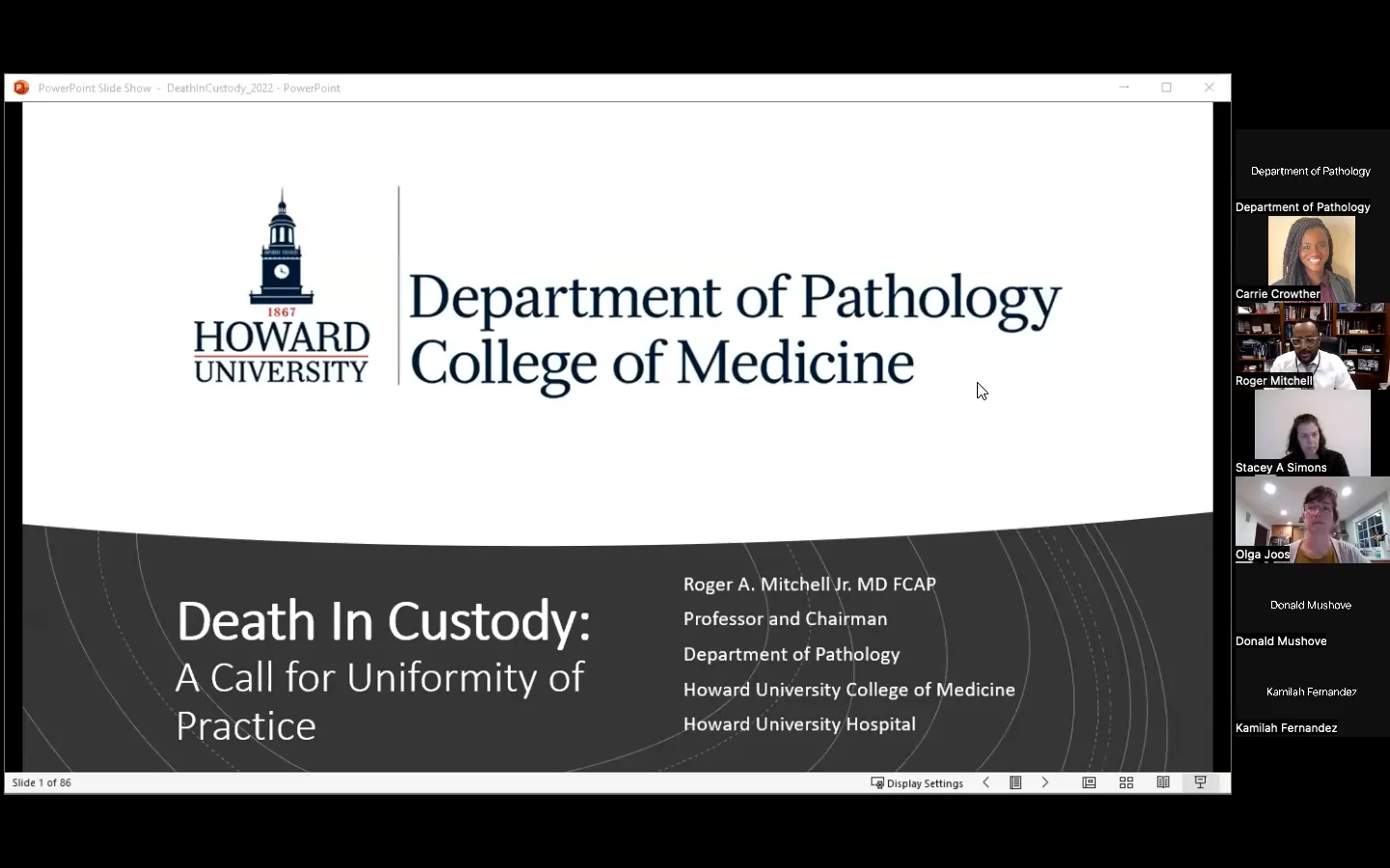 MLDI ICoP Monthly Morning Rounds - 7-25-2022 - Dr. Roger Mitchell