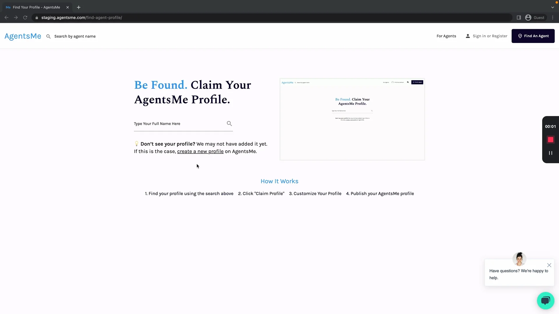 How to Claim Your AgentsMe Profile_Humana.mp4 on Vimeo