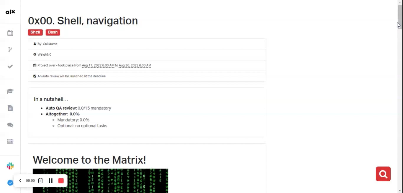 Alx 0x00. Shell, navigation Quiz Explained.webm on Vimeo