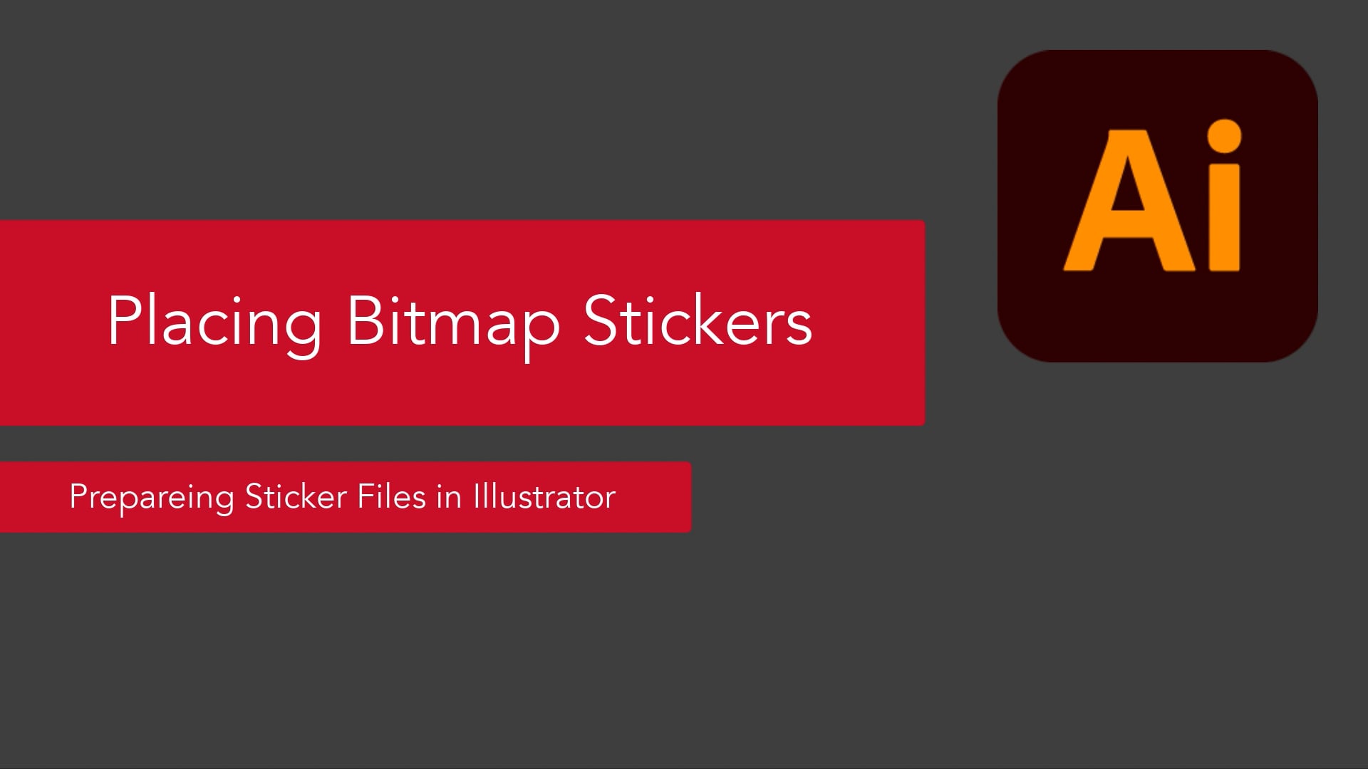 Preparing Sticker Files in Illustrator - 05 Placing Bitmap Stickers on ...