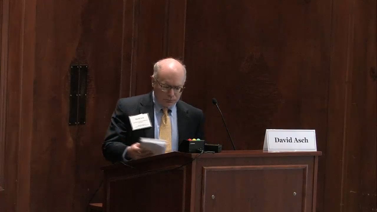 Day1-Session2-David Asch on Vimeo