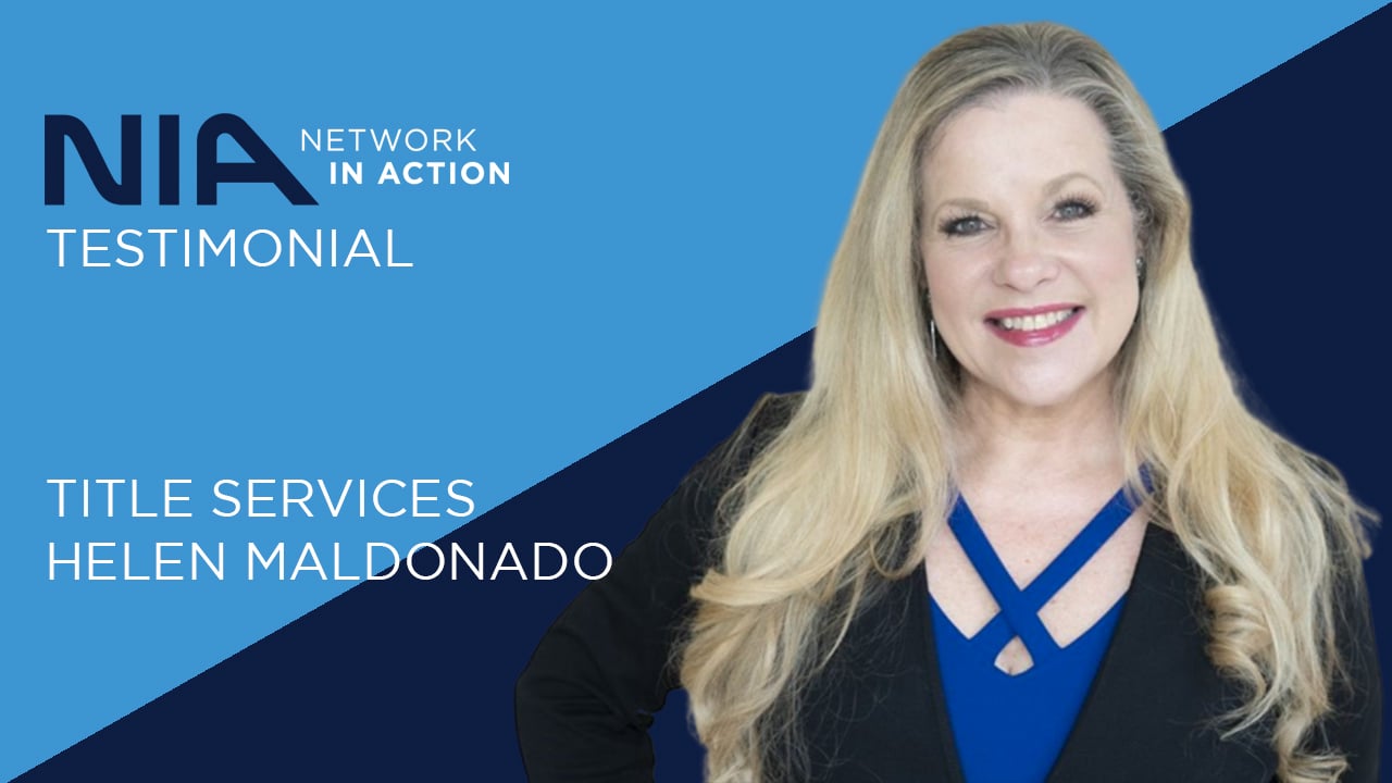 Title Services - Helen Maldonado | NIA Testimonial on Vimeo