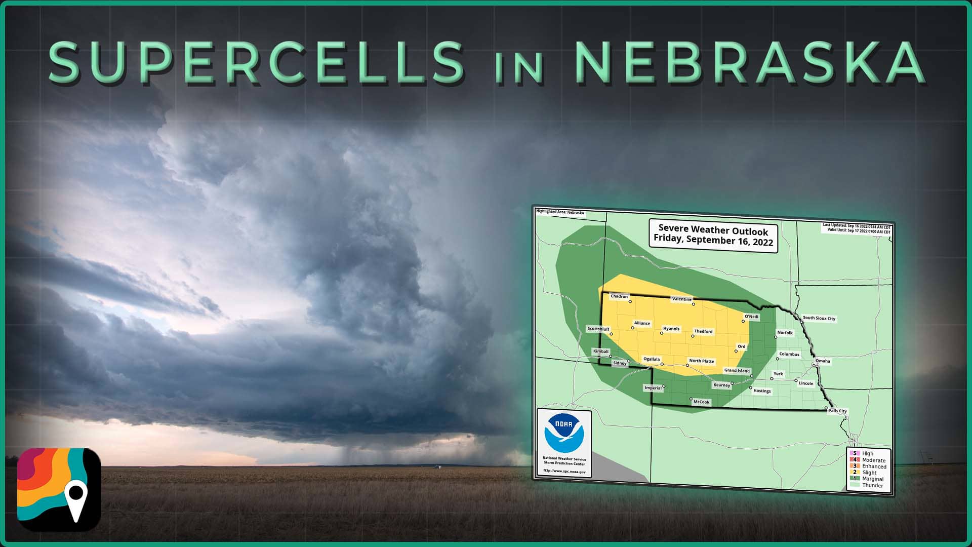 Supercells in Nebraska on Vimeo
