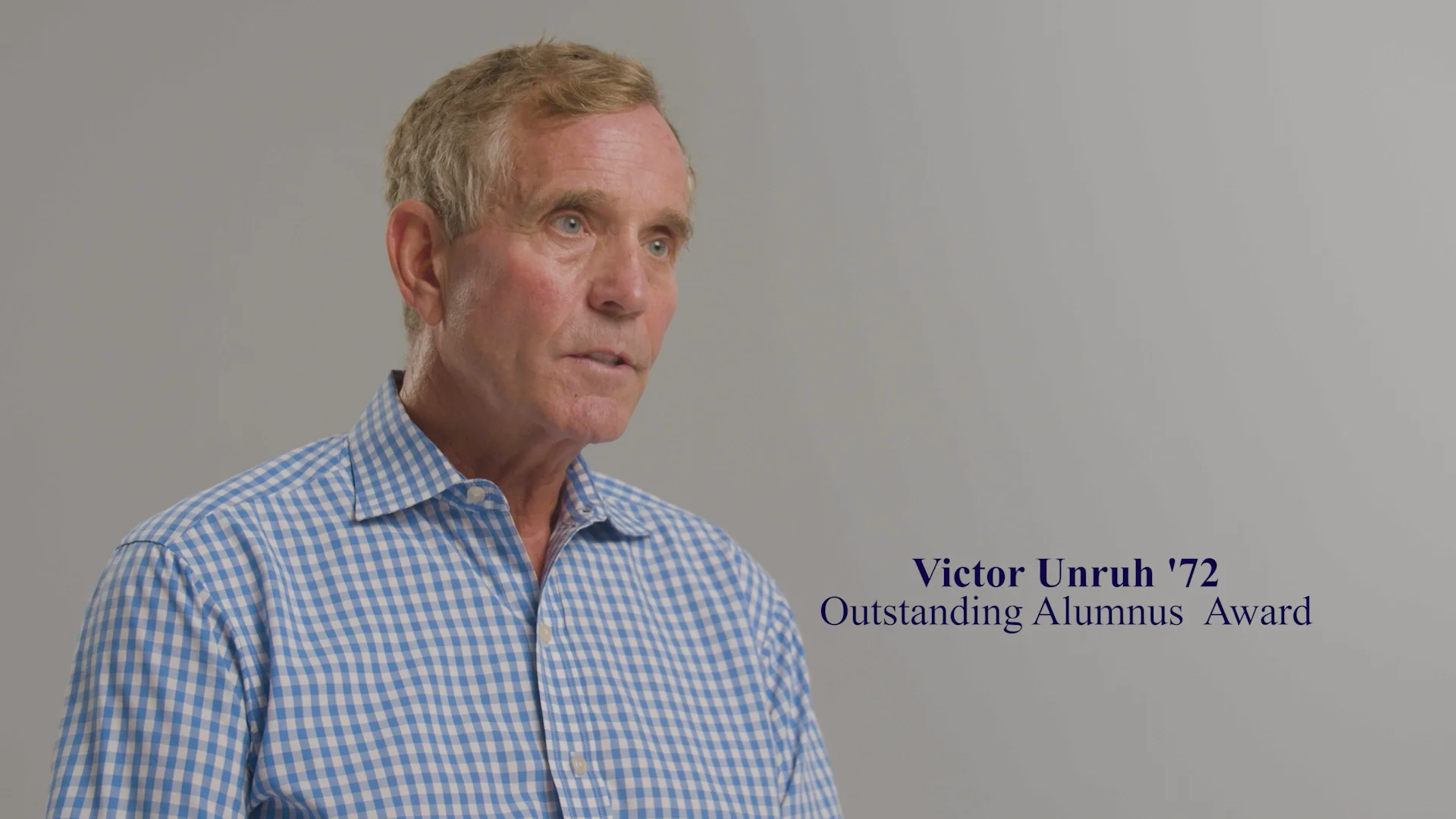 Victor Unruh Outstanding Alumnus 2022.mp4 on Vimeo