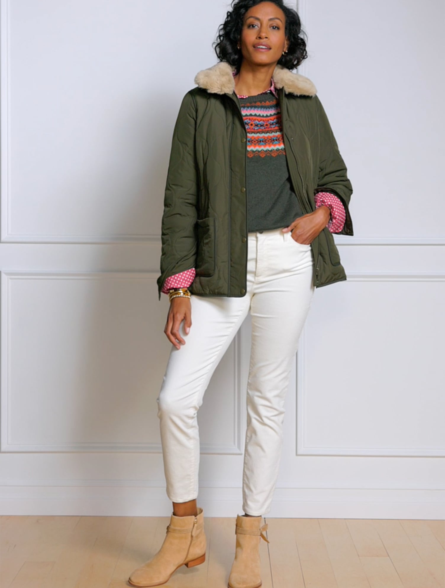 Quilted Bomber Jacket | Talbots