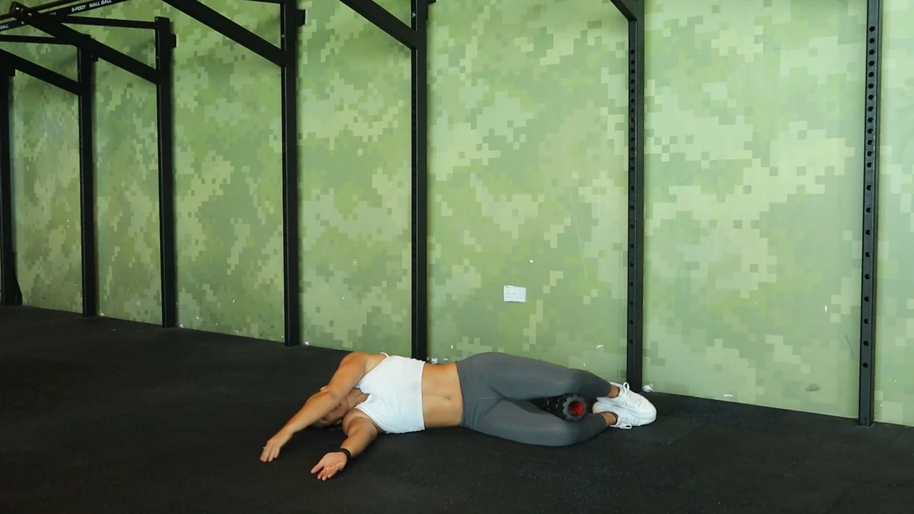 Wand chest shoulder opener on the foam roller - circles (1) on Vimeo