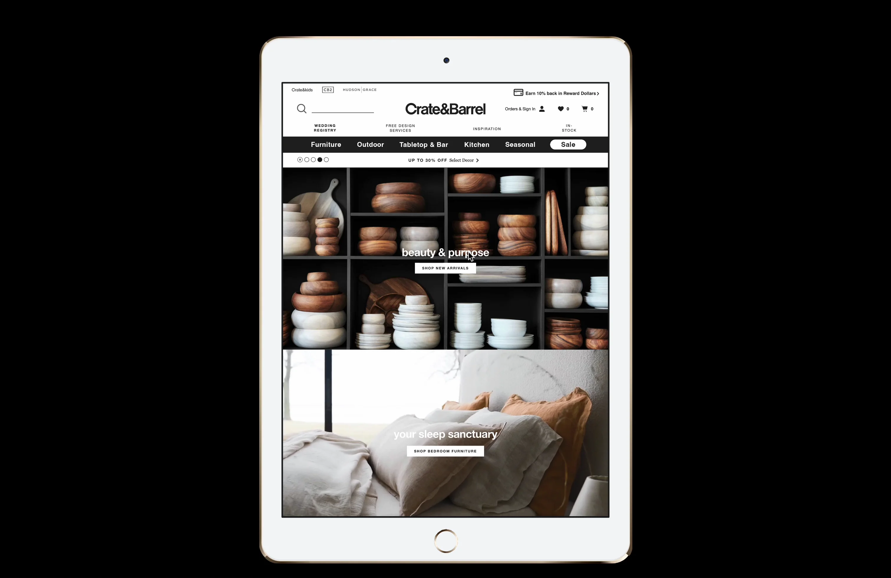 Crate&Barrel UX/UI Case Study on Vimeo